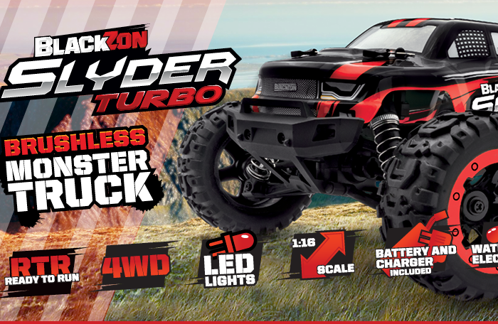 Samochód zdalnie sterowany RC #540211 Slyder MT Turbo 1/16 4WD 2S Brushless - Red Model Auto RC ...