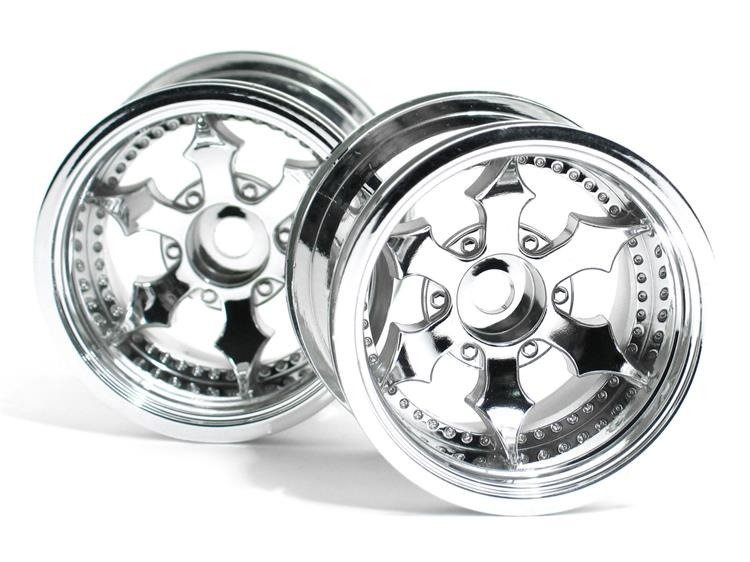 SPIKE TRUCK WHEEL (SHINY CHROME/2PCS) | SALE \ DISC